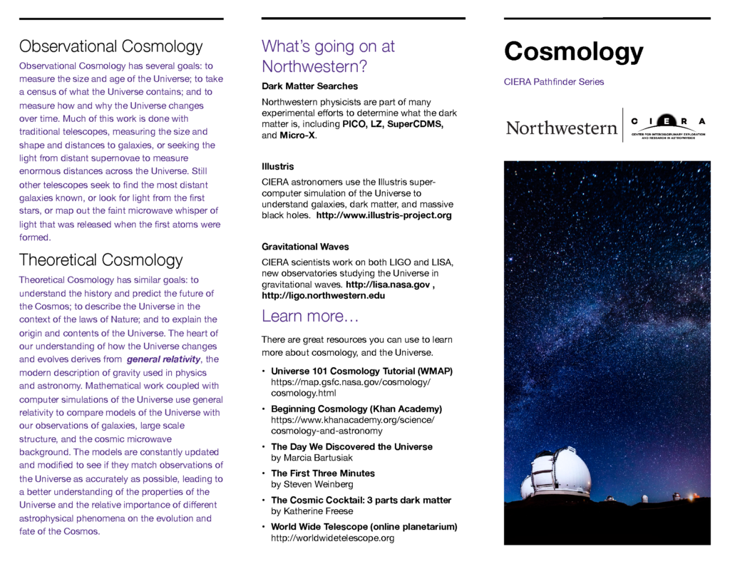 Pathfinder Brochures – Center for Interdisciplinary Exploration and ...